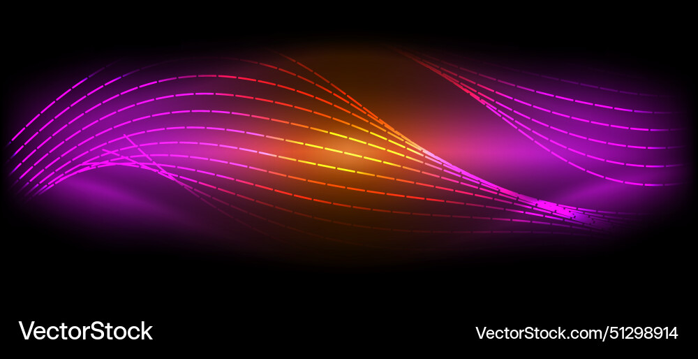 Neon shiny glowing lines background Royalty Free Vector