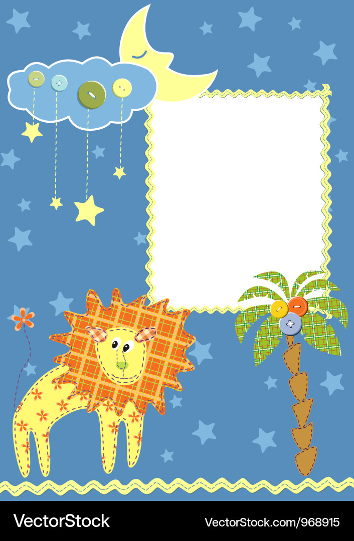 Baby frame or card Royalty Free Vector Image - VectorStock