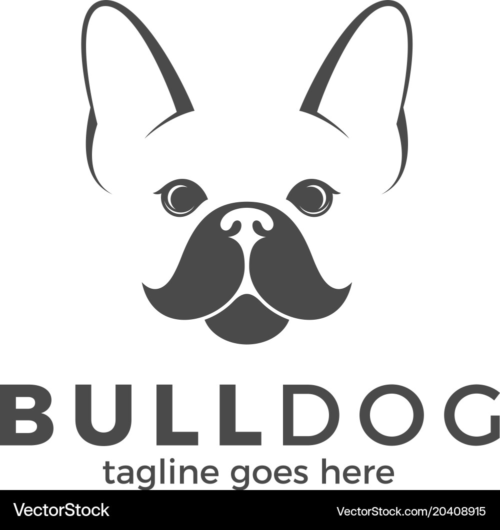 Bulldog logo Royalty Free Vector Image - VectorStock