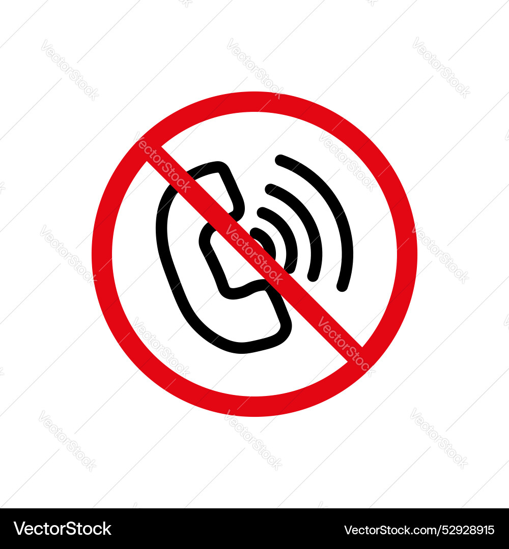 No call sign Royalty Free Vector Image - VectorStock