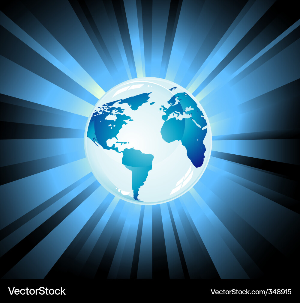Planet earth Royalty Free Vector Image - VectorStock