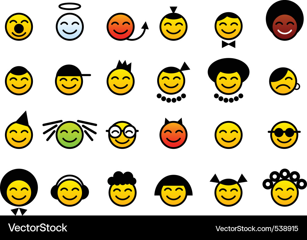 Smiley face Royalty Free Vector Image - VectorStock