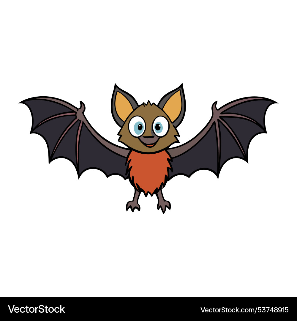 Spread bat vampire wings on transparent background
