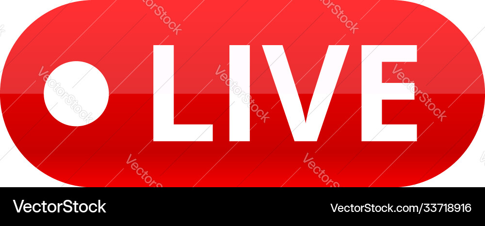 Live video icon cartoon style Royalty Free Vector Image