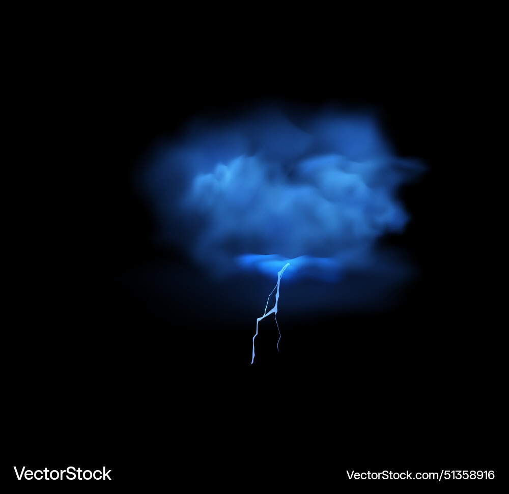 Mysterious smog and thunderclouds Royalty Free Vector Image