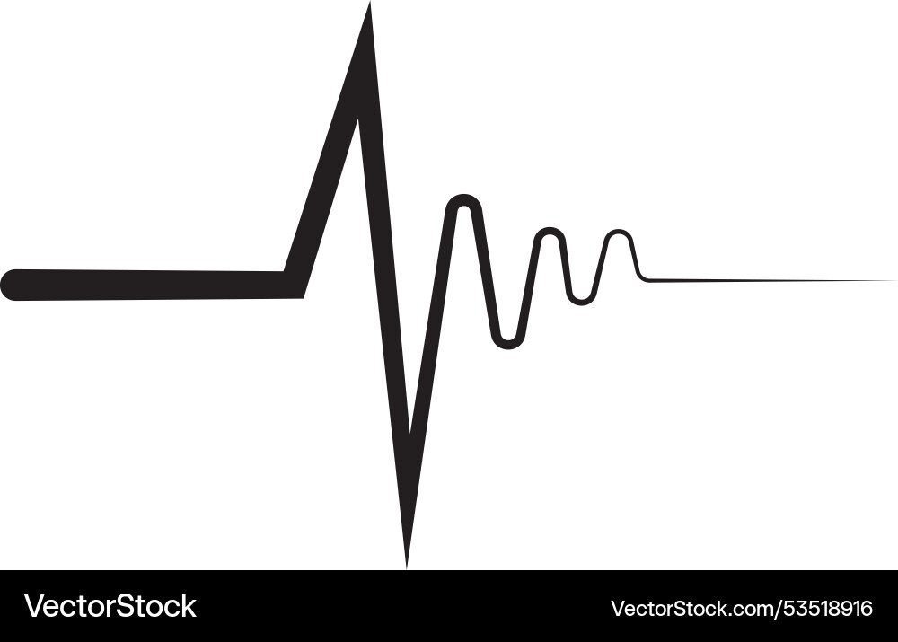 Pulse logo Royalty Free Vector Image - VectorStock