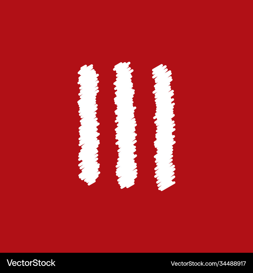 Abstract 3 lines icon symbol Royalty Free Vector Image