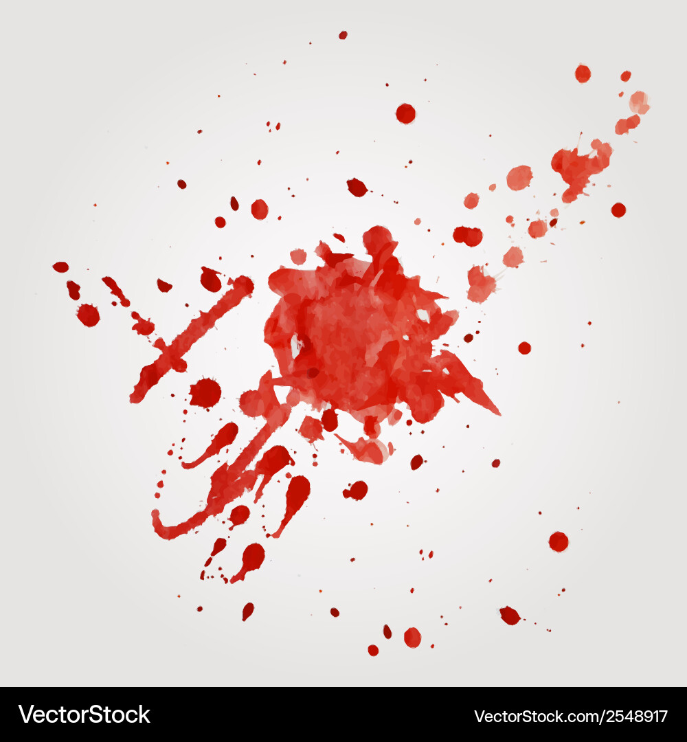 Blood splatter Royalty Free Vector Image - VectorStock