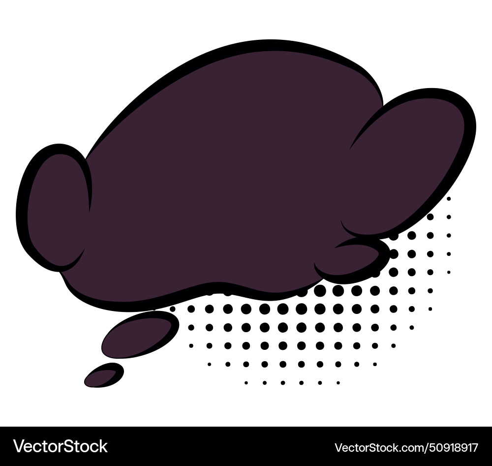 Comic style speech bubble balloon Royalty Free Vector Image