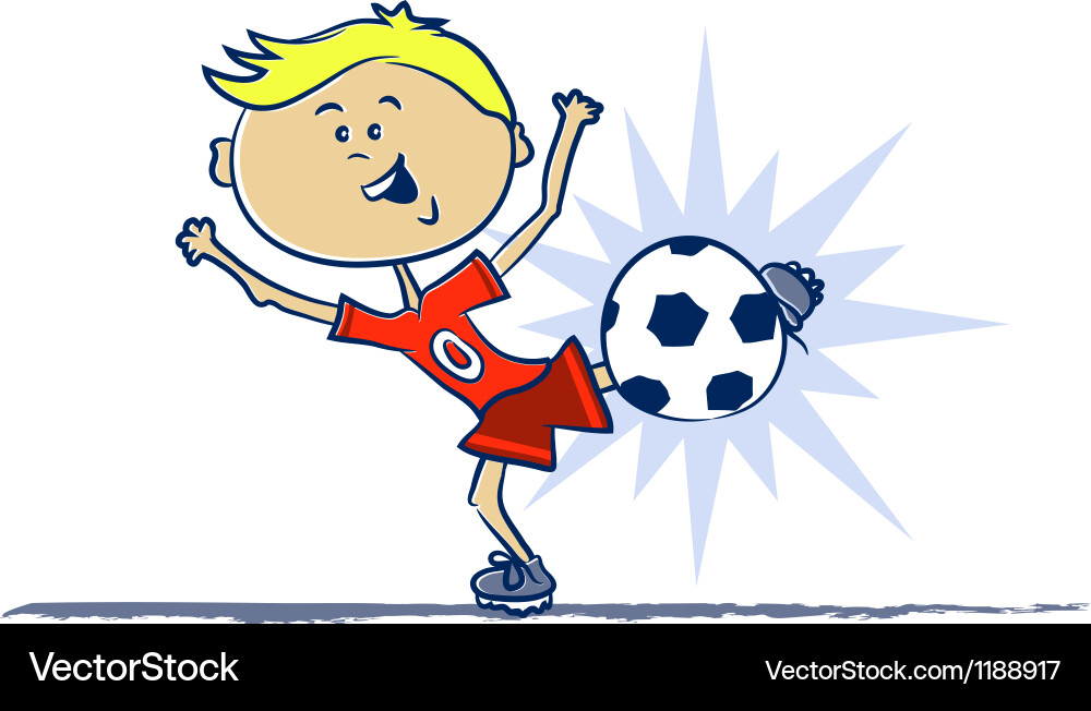 Soccer boy Royalty Free Vector Image - VectorStock
