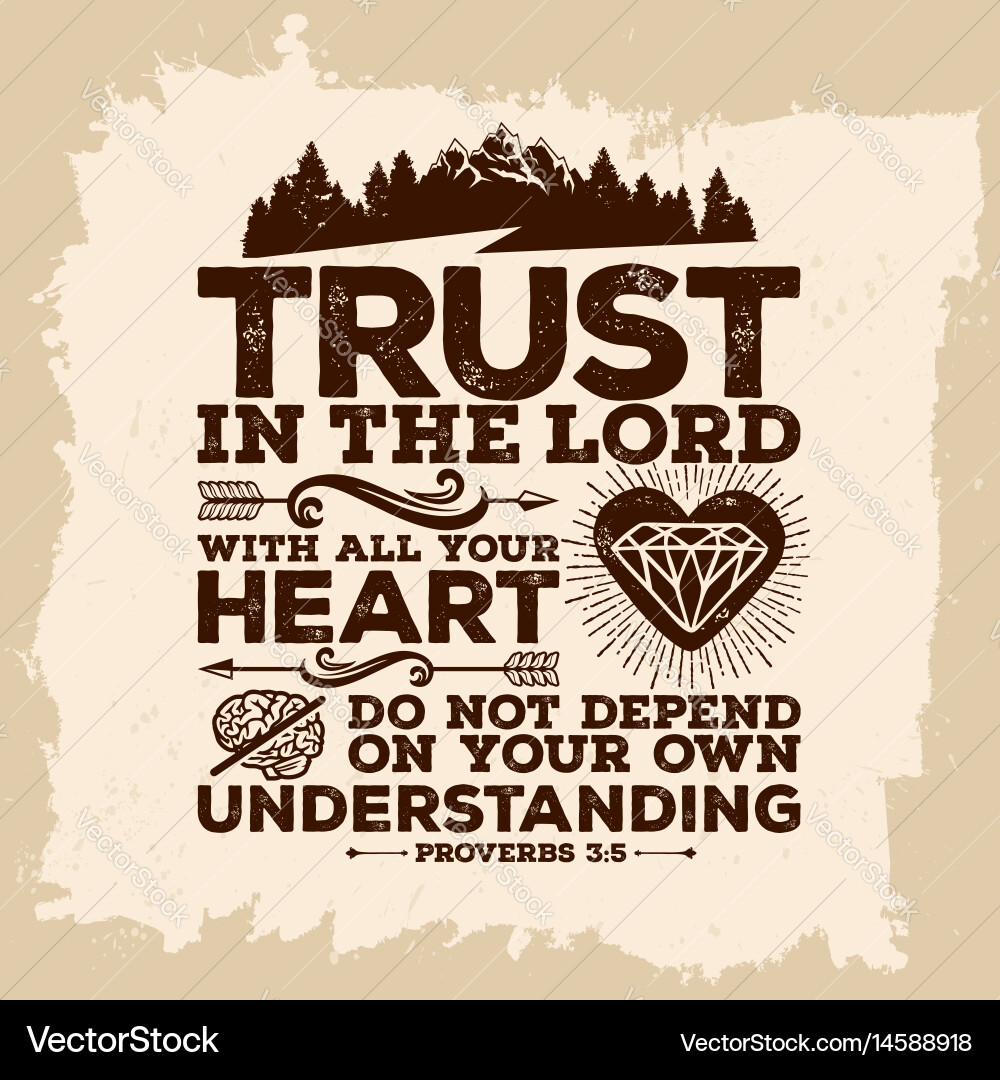 Christian biblical typography Royalty Free Vector Image