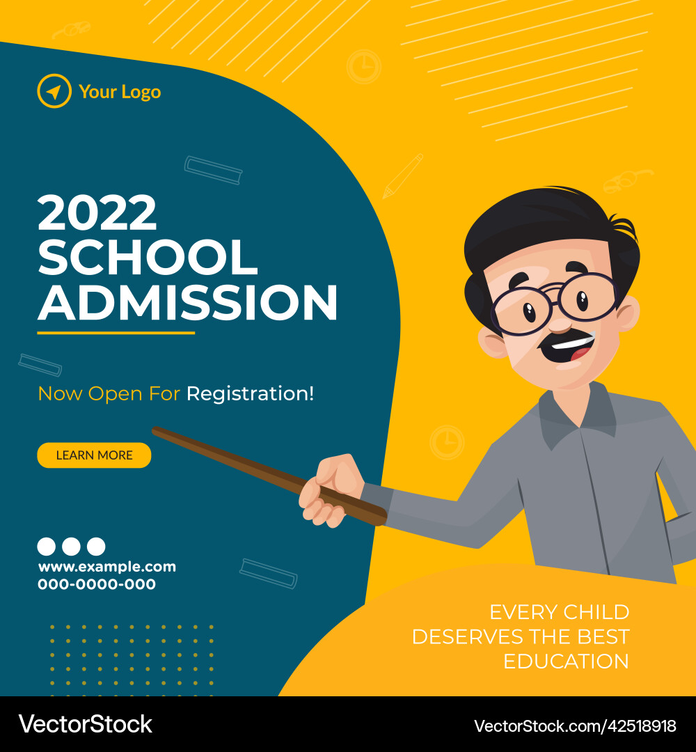 New School Banner Design Templates Free Download New School Banner ...