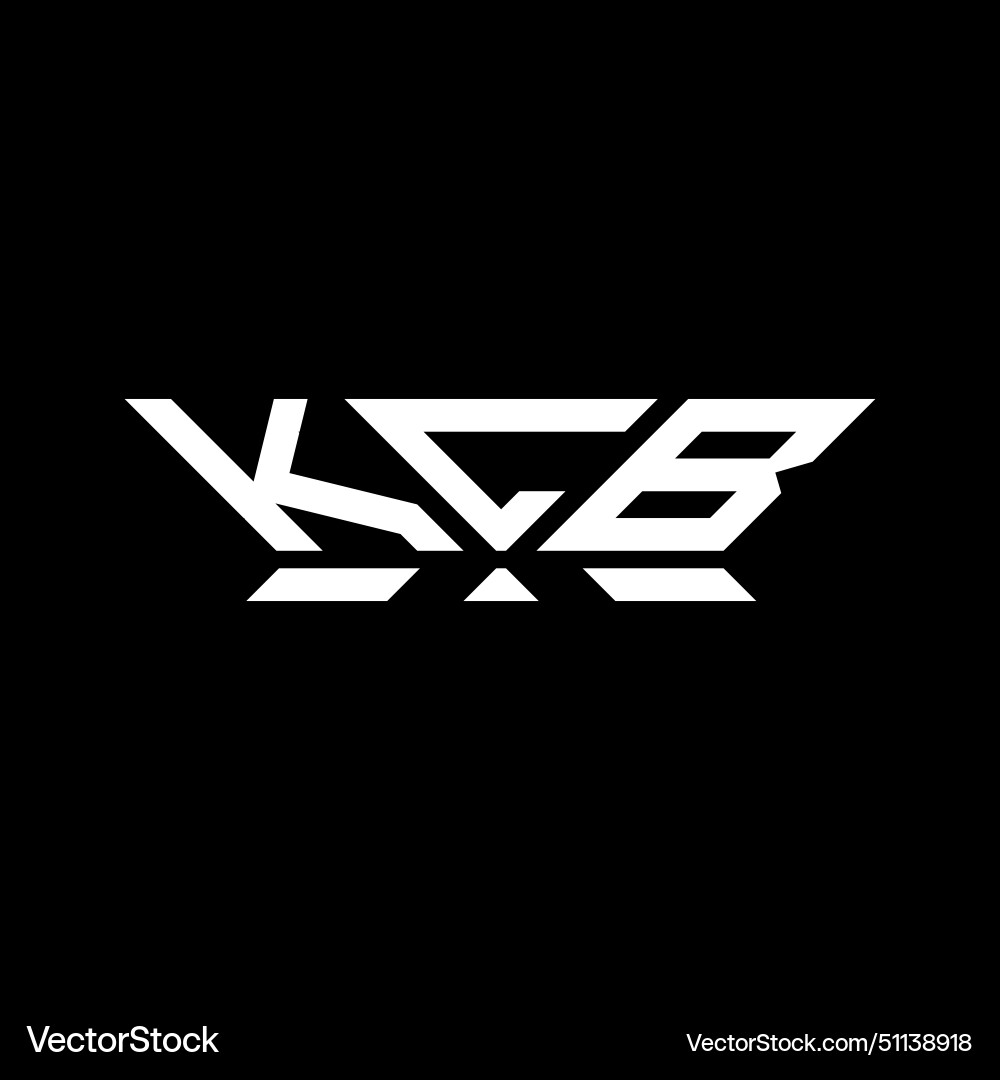 Klb letter logo design klb simple and modern logo Vector Image