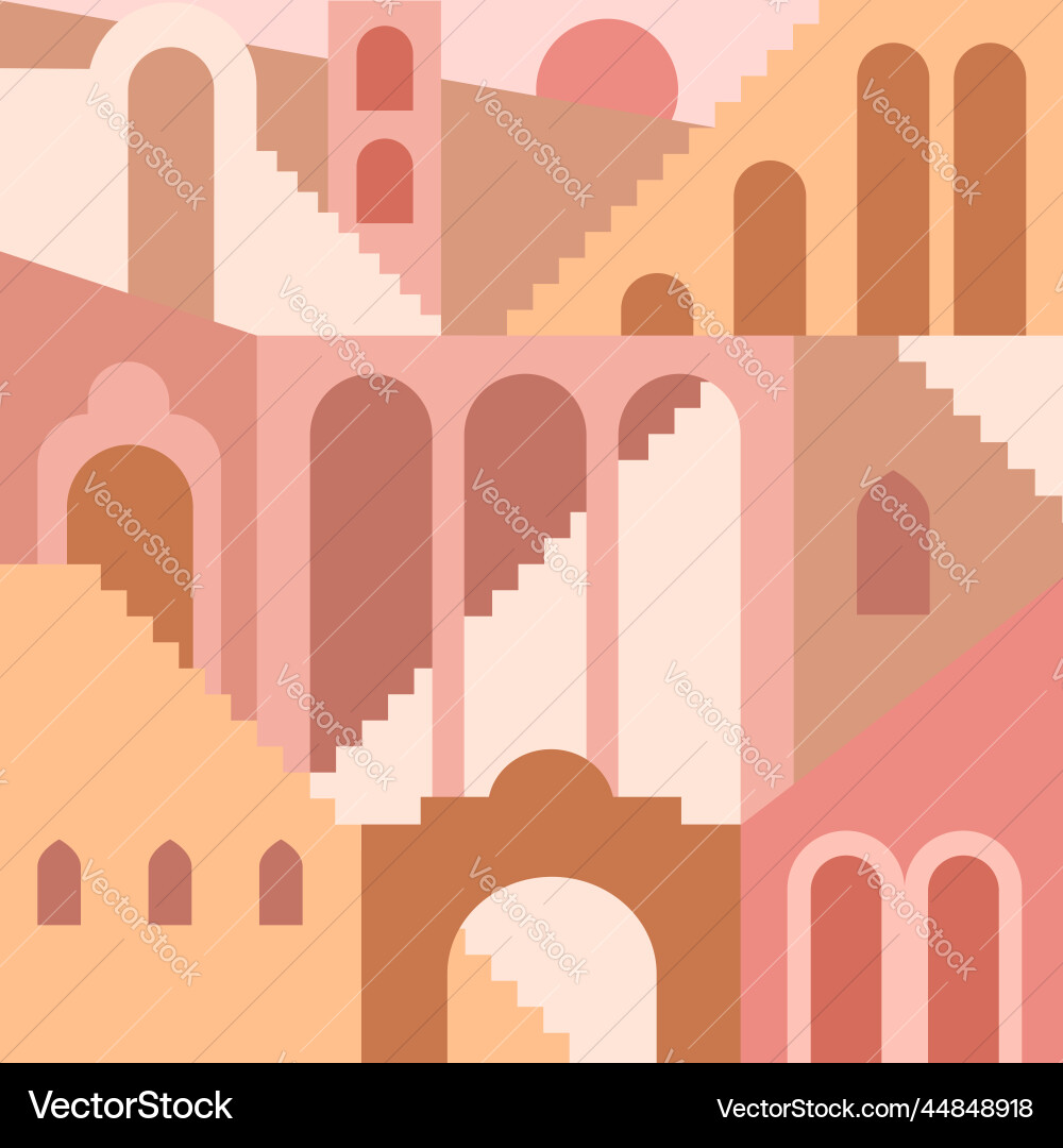 Morocco walls Royalty Free Vector Image - VectorStock