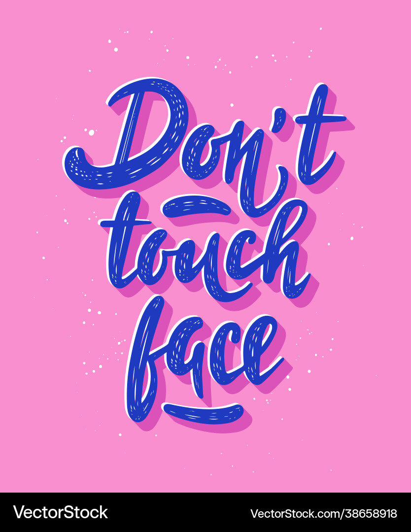 Quarantine lettering with quote for posters Vector Image