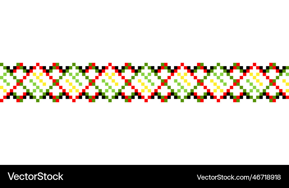 Ukrainian traditional embroidery pattern Vector Image