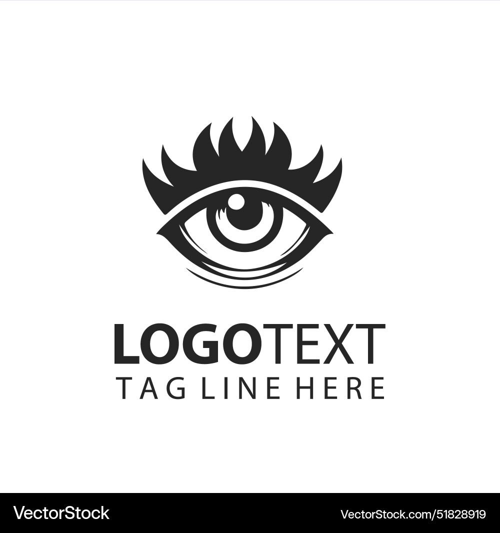 Animal eye logo Royalty Free Vector Image - VectorStock