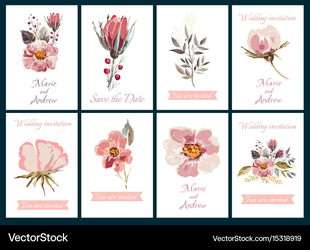 Decorative cards Royalty Free Vector Image - VectorStock