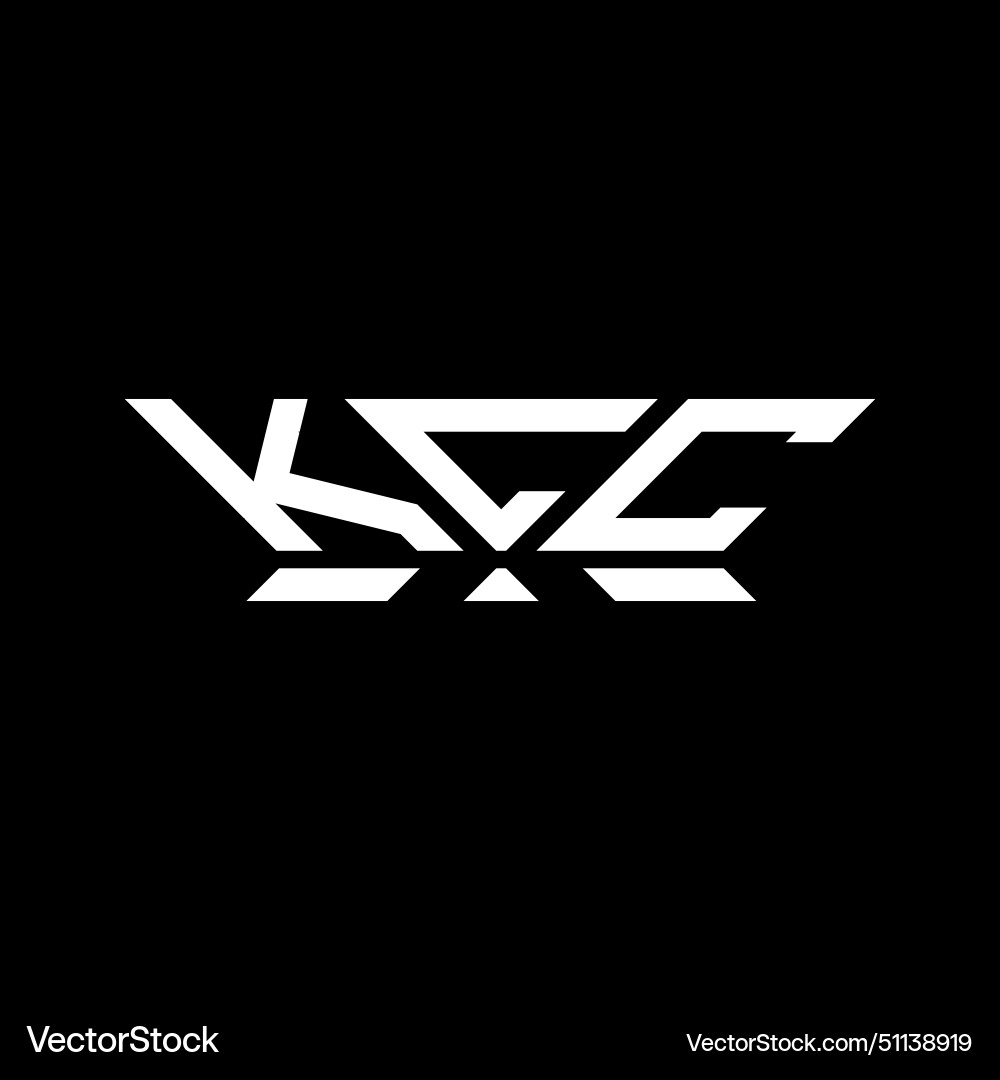 Klc letter logo design klc simple and modern logo Vector Image