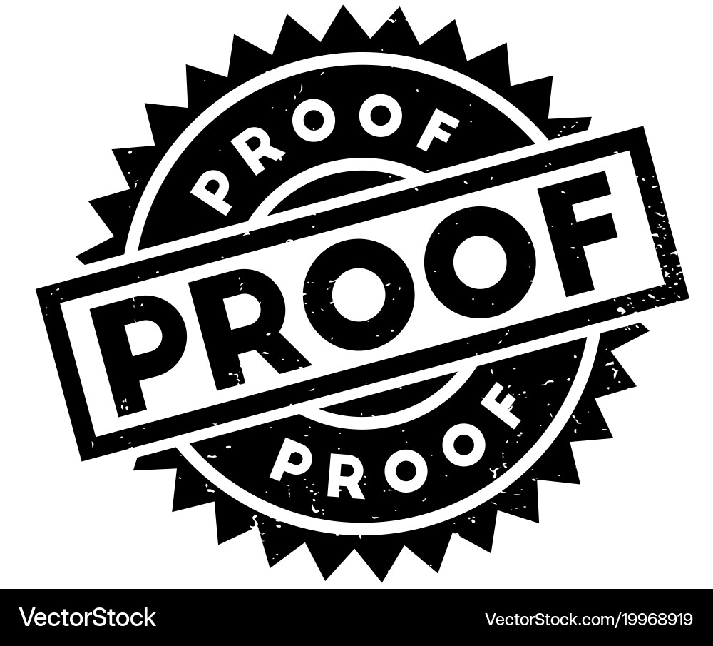 Proof rubber stamp Royalty Free Vector Image - VectorStock