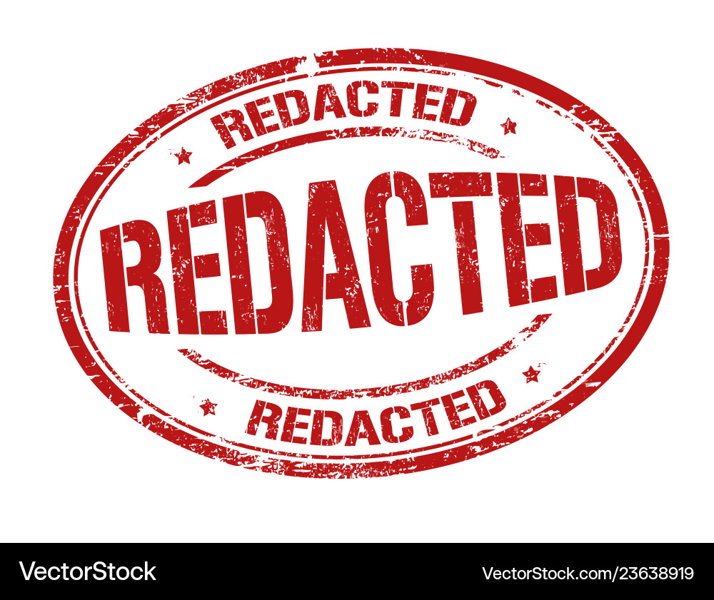 Redacted sign or stamp Royalty Free Vector Image