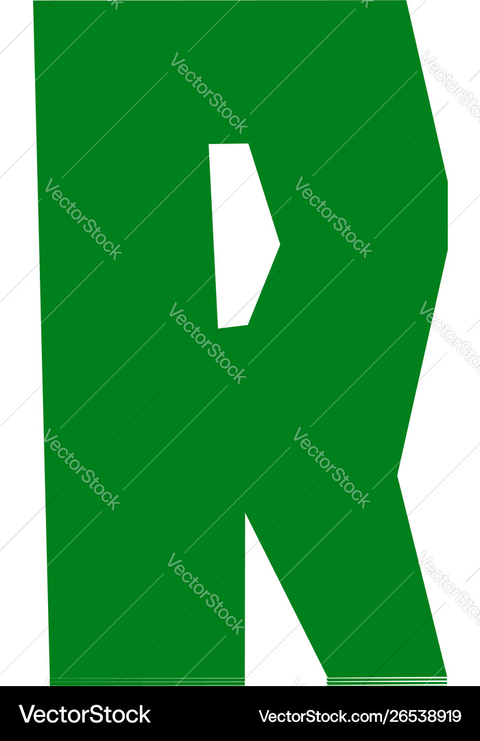 Simple font alphabet cuted from colored paper Vector Image