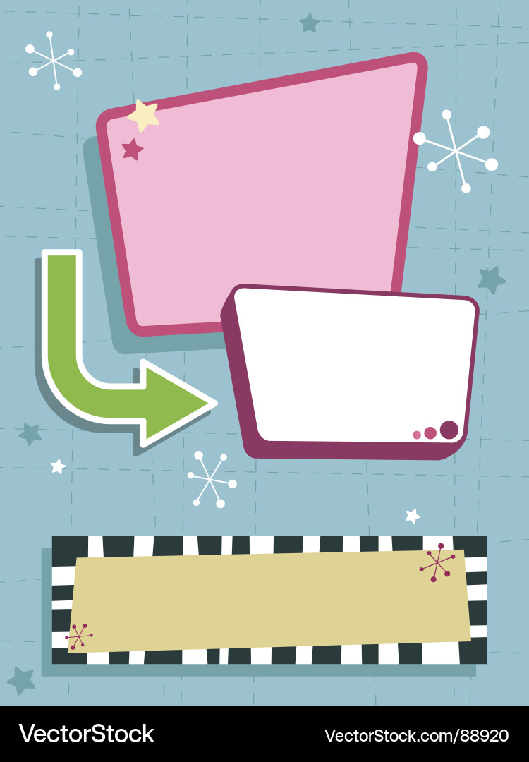 Retro signs Royalty Free Vector Image - VectorStock