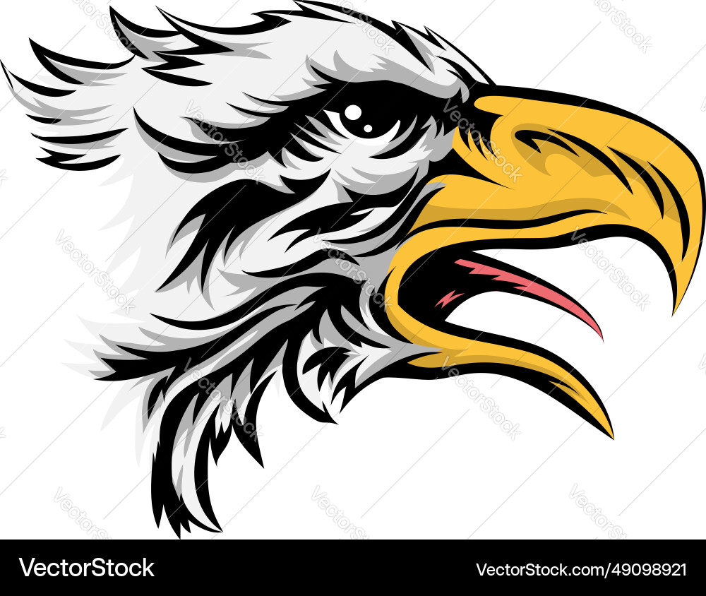 Eagle head Royalty Free Vector Image - VectorStock