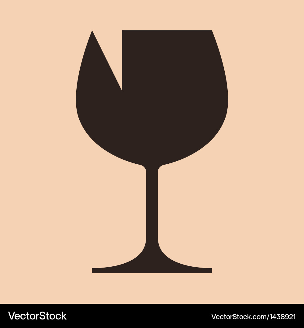 Fragile sign Royalty Free Vector Image - VectorStock