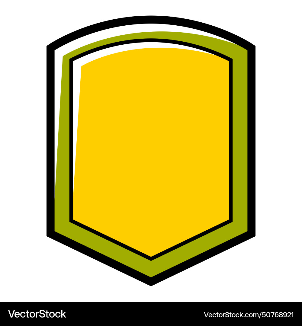 Stylized abstract shield chevron for your design Vector Image