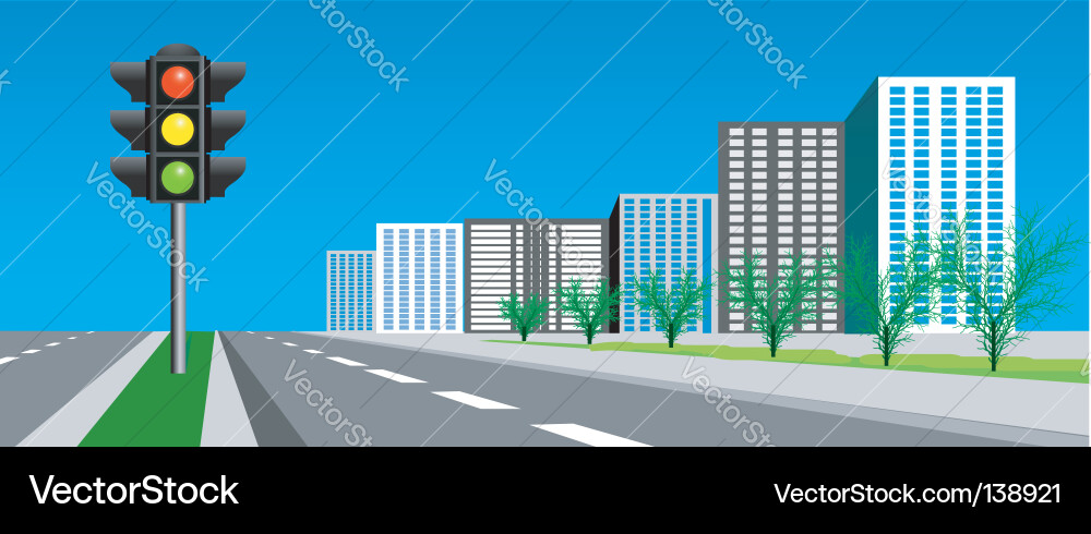 Traffic signal Royalty Free Vector Image - VectorStock