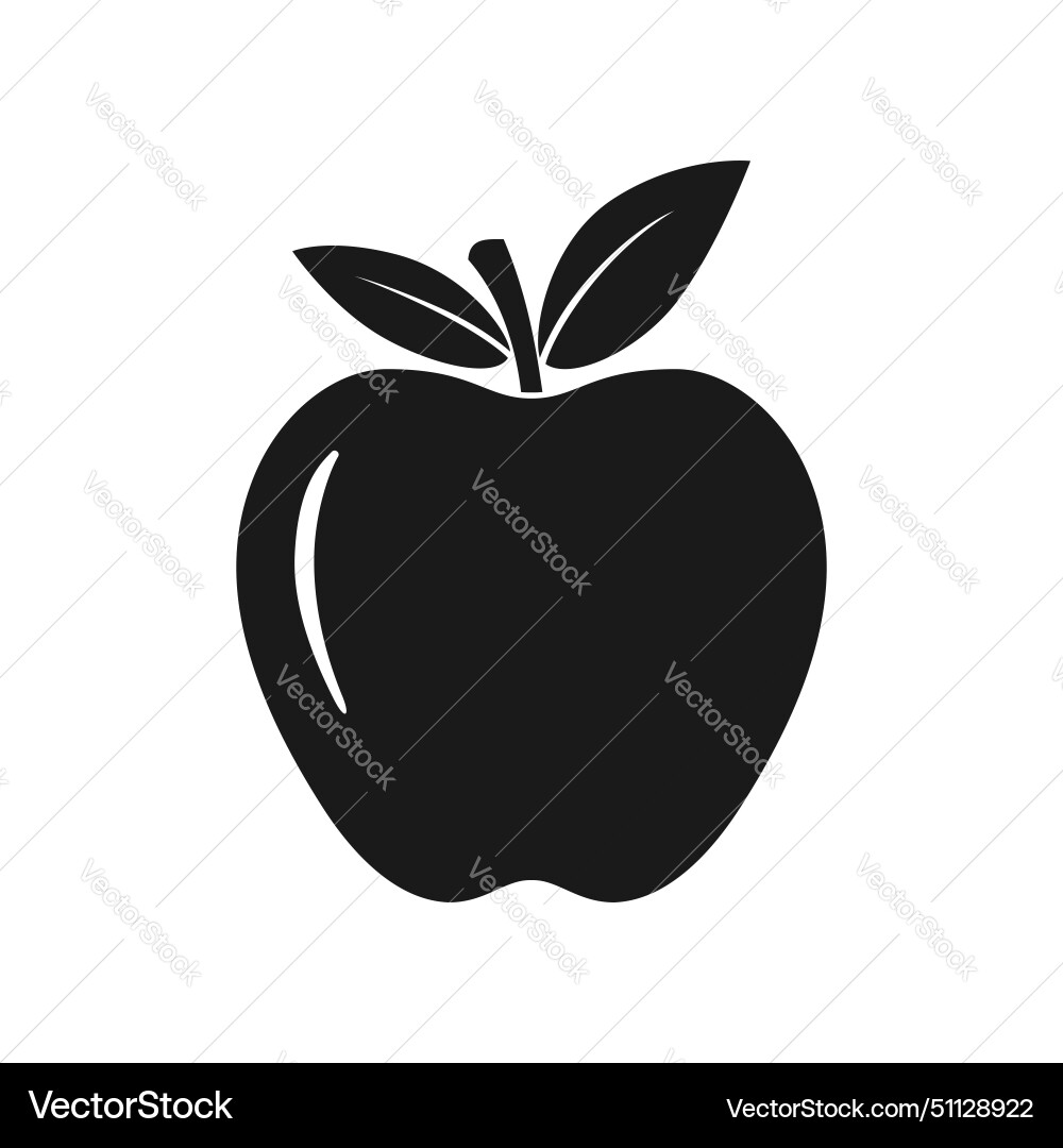 Apple sign Royalty Free Vector Image - VectorStock
