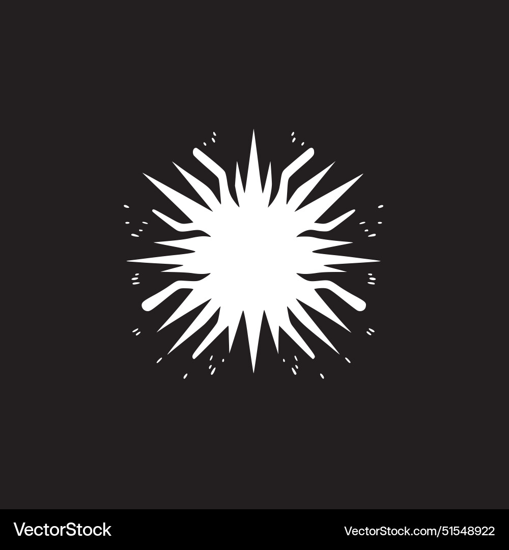 Explosion - high quality logo - ideal for t-shirt Vector Image