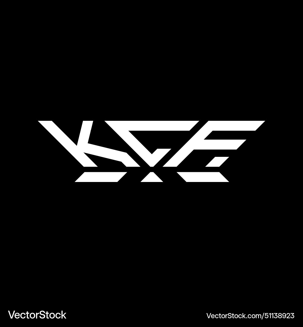 Klf letter logo design klf simple and modern logo Vector Image