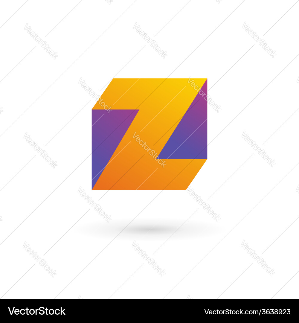 Buchstaben z cube logo icon design Template elemente