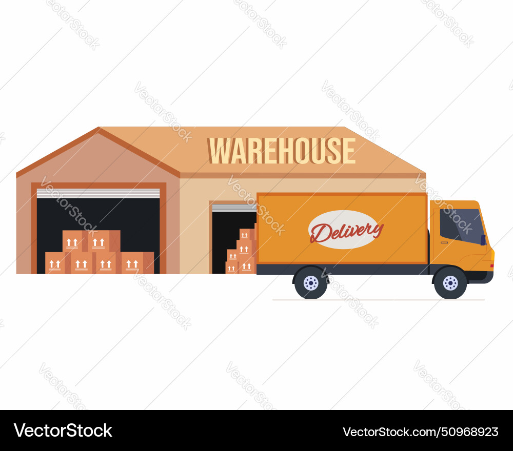Warehouse industry Royalty Free Vector Image - VectorStock
