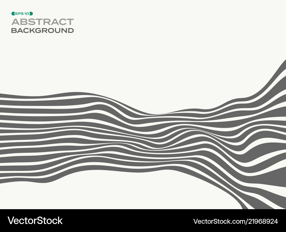 Abstract of gray stylish strip lines wave Vector Image
