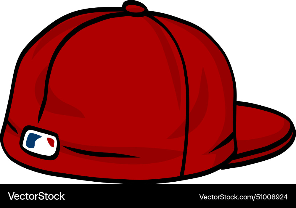 Baseball cap fitted hat icon Royalty Free Vector Image