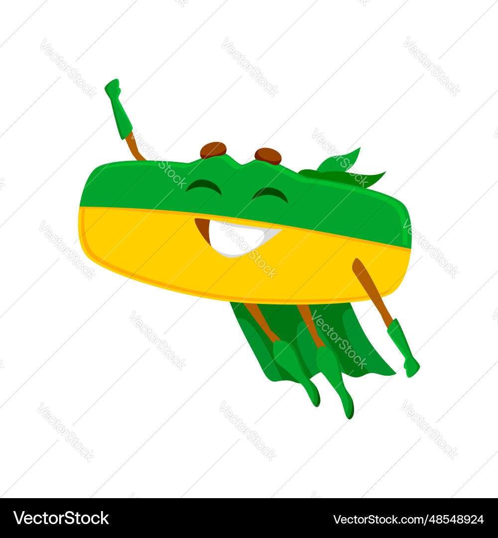 Cartoon math minus number superhero character Vector Image