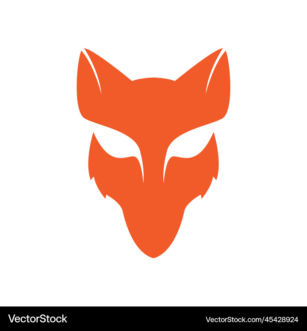 Head fox icon logo Royalty Free Vector Image - VectorStock