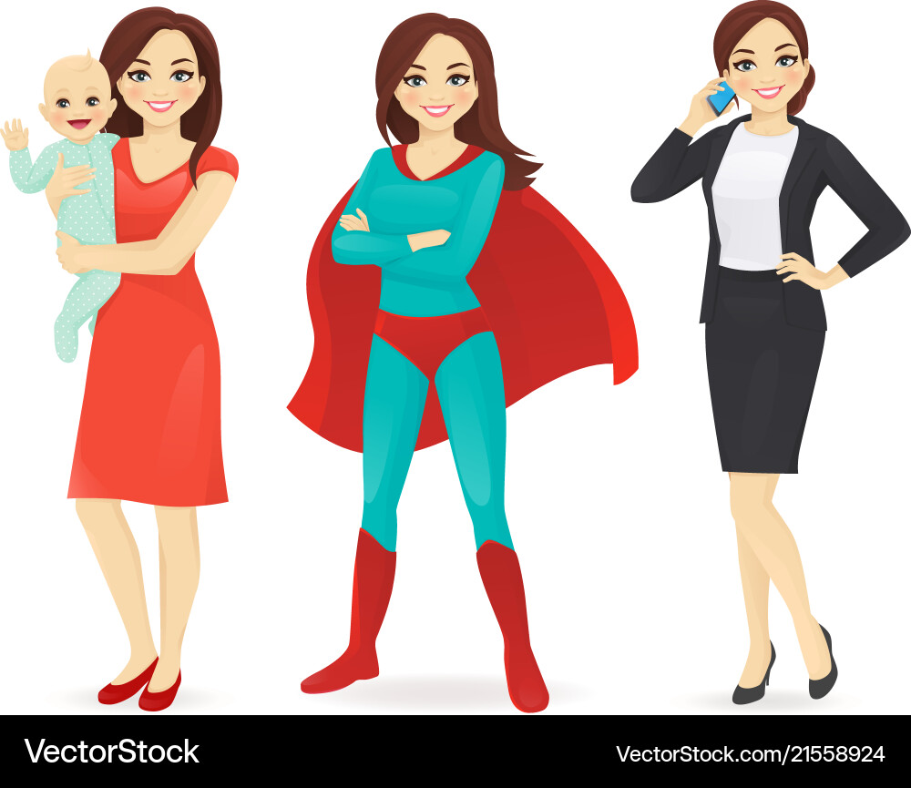 Superhero woman Royalty Free Vector Image - VectorStock