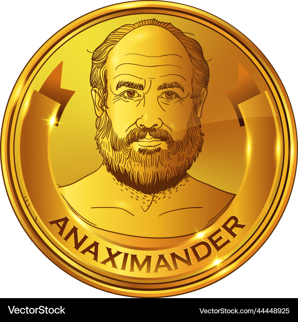 Anaximander gold Royalty Free Vector Image - VectorStock