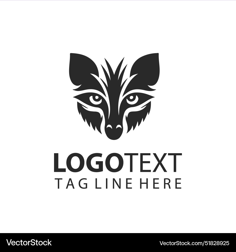 Animal eye logo Royalty Free Vector Image - VectorStock