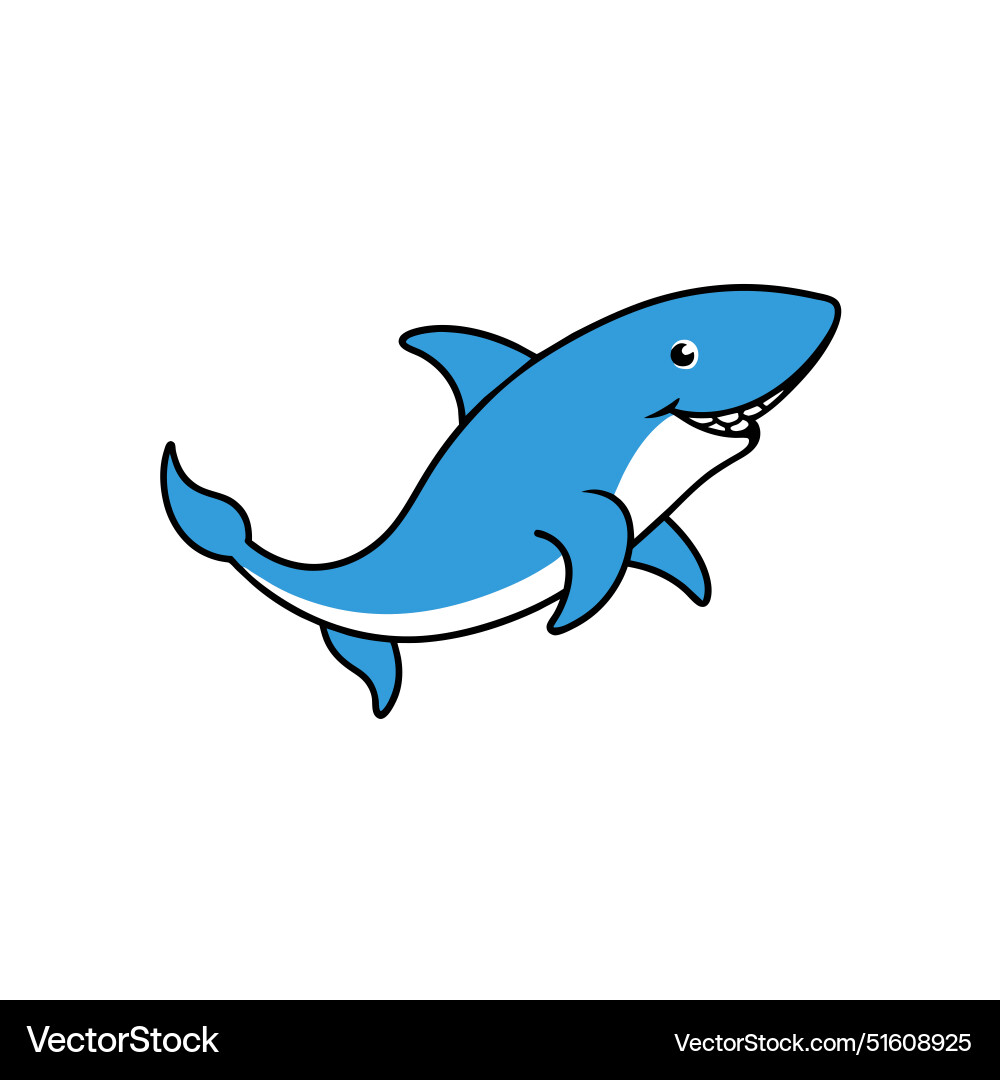 Basking shark jumps icon Royalty Free Vector Image