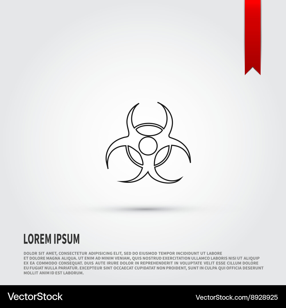 Biohazard icon Royalty Free Vector Image - VectorStock