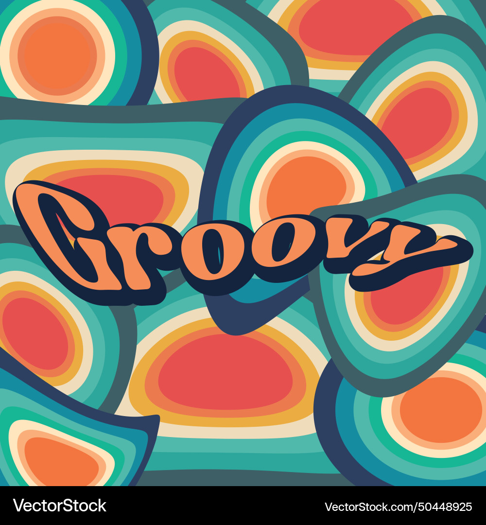 Colored groovy background Royalty Free Vector Image
