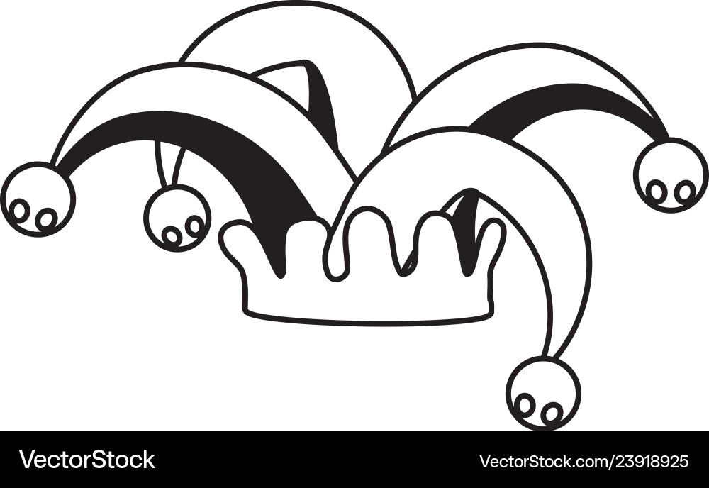 Colored jester hat Royalty Free Vector Image - VectorStock
