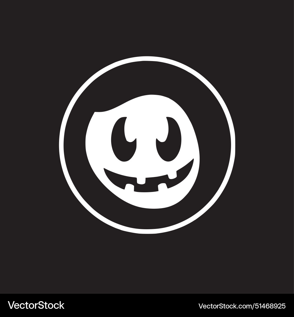 Halloween - black and white Royalty Free Vector Image