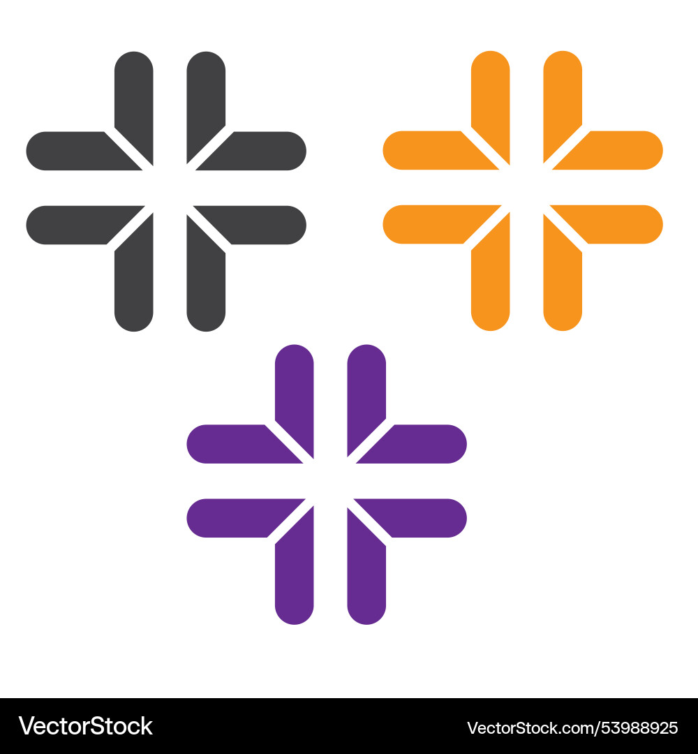 Lebkuchen dessert line icon set logo design Vector Image