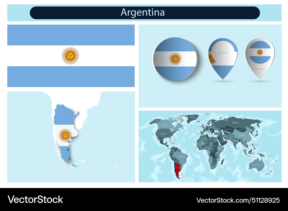 Political infographics made from maps and flags Vector Image